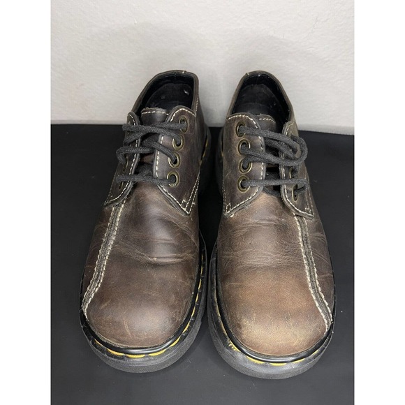Dr. Martens | Shoes | Vintage Doc Dr Marten Mens Brown Leather Shoe Air Cushioned Sole Size 4m ...